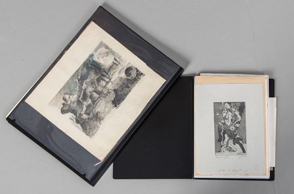 THOMAS HOLSTEIN (HAMBURG 1950). Convoluta aprox. 200 dibujos. Arte ...