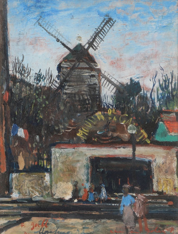 FRANCOIS GALL. Parismotiv, blandteknik, signerad F. Gall. Konst ...