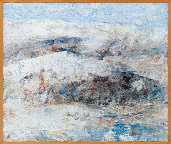 RAGNAR JOHANSSON. "Härjedalen", olja på duk, monogramsignerad. Konst ...