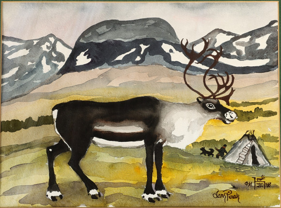 LARS PIRAK. 1932-2008, akvarell, signerad. Konst - Måleri - Auctionet