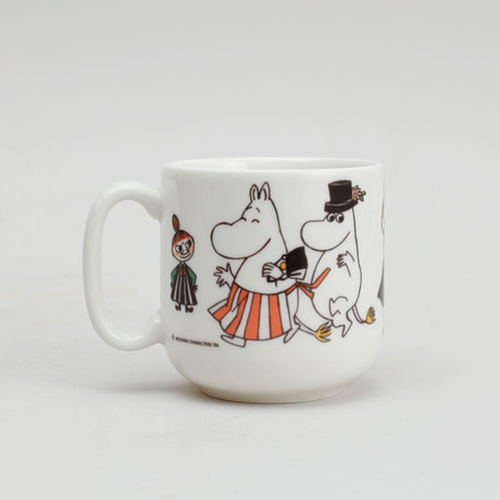 MUMIN MUG, porcelana, "Glad familj" / "Happy Family", Arabia, Finlandia ...