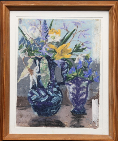 MARY-ANN TOLLIN VERDE. Spring flowers. Pastel on Japanese paper ...