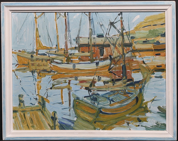 NILS ÖBERG. Oil on Board, signed and dated -41. Art - Paintings - Auctionet