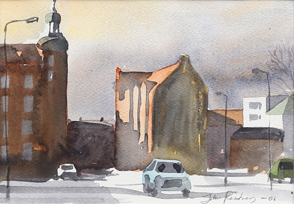 JOHAN RAMBERG (FÖDD 1965). Stadsmotiv, akvarell, signerad och daterad ...