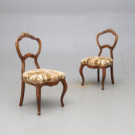 SILLAS, un par, estilo rococó, siglo XX. Muebles - Sillas y sillones ...