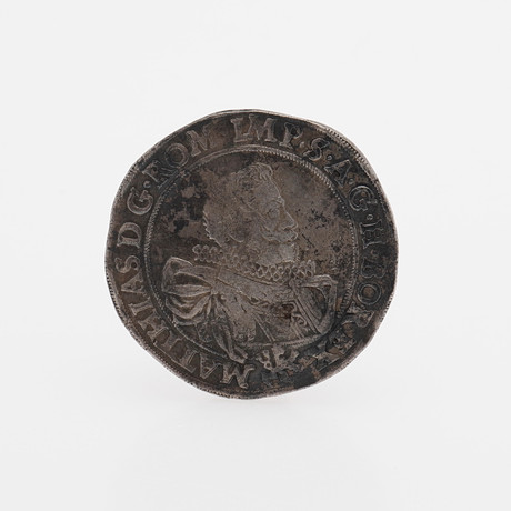 THALER, MATHIAS II, 1619. Mynt, Medaljer & Frimärken - Mynt - Auctionet