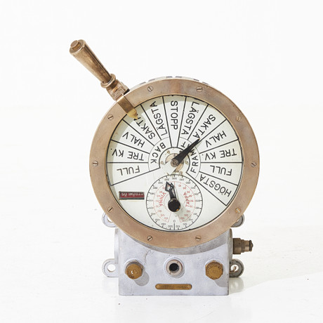MACHINE TELEGRAPH, 1900s, white metal and brass. Collectables ...