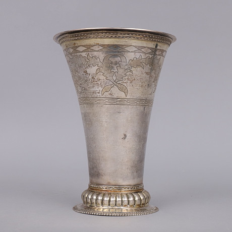 JOHAN FAGERBERG. Pokal i silver, Fagerberg, Karlskrona, 1819. Silver ...