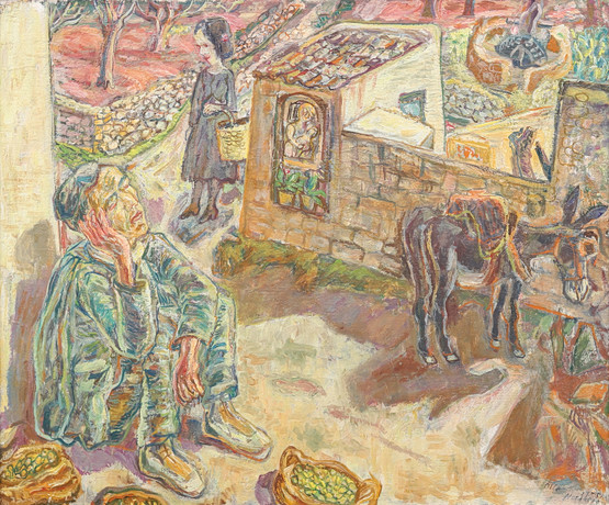 OLLE NORDBERG. Tiggaren, olja på duk, signerad. Konst - Måleri - Auctionet