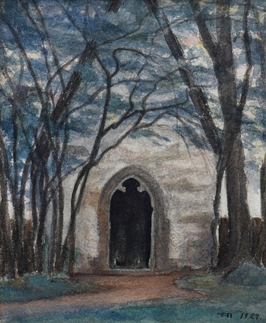 GEORG PAULI. GOTISK PORTAL. Konst - Måleri - Auctionet