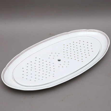 FISKFAT, flintgods, med galler, 1900-talets första kvartal. Keramik ...