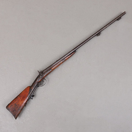 BLOCK RIFLE, double barrel, 19th century. Weapons & Militaria - Guns ...
