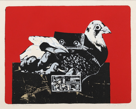 HARDY STRID. Pigeon, color lithograph no. 119/120, signed. Art ...