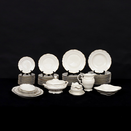 SERVISDELAR, 60 stycken, Friederike, KPM, Tyskland. Keramik & Porslin ...