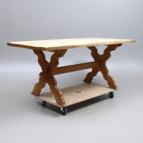 BOCKBORD, ek, 1900-tal. Möbler - Bord - Auctionet
