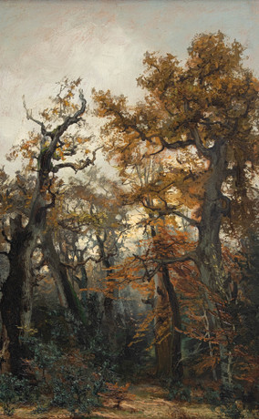 JOACHIM HEINRICH WRAGE (1843-1912). forest study. Art - Paintings ...