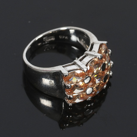 (786) RING, Sterling silver, med Cubic Zirconia, Guld Carlsén. 19/2000 ...
