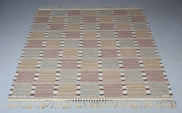 BARBRO NILSSON. MATTA, Rölakan, "Falurutan grå",184 x 228 cm ...