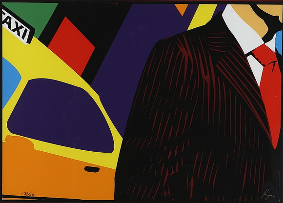 RICHARD RYAN. "Taxi", lithograph, signed, numbered 131/250. Art ...