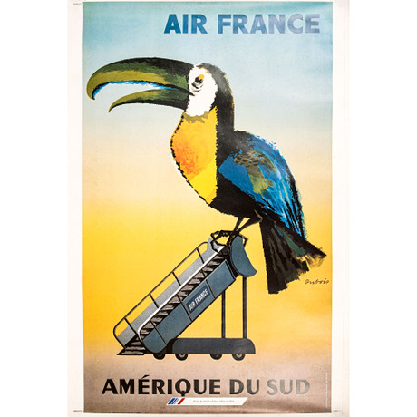 POSTER, "Air France Amerique du Sud", after Alfredo Cândido (1879 ...