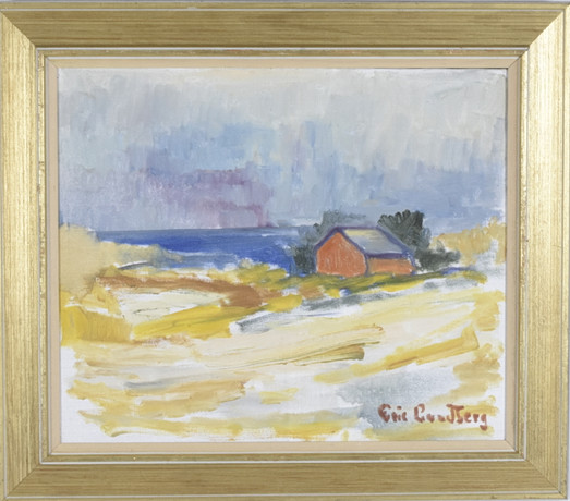 ERIC LUNDBERG. Olja på duk. Konst - Måleri - Auctionet