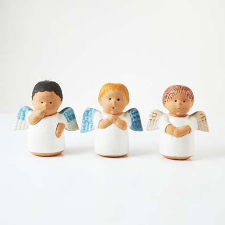 LISA LARSON. Figurines, 3 pcs, from the series "Angel children", Angela ...