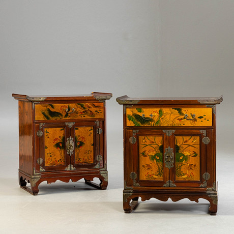 Pair of Chinese style chests of drawers. 2nd half of the 20th century ...