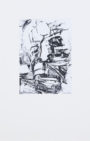 CARL KÖHLER. drawing with collage, "Henry Miller", signed. Art - Drawings - Auctionet