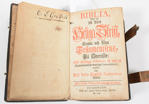 "Bible, thet is: all the holy scriptures, old and new testaments", 1752 ...