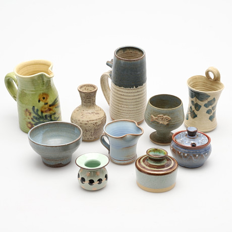 A GROUP OF STUDIO POTTERY ITEMS. Ceramics & Porcelain - European ...