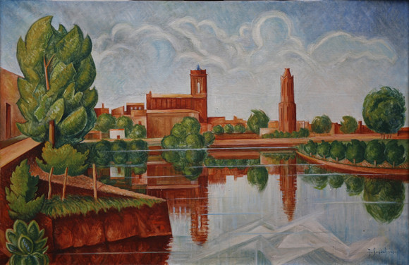 JOAN SANDALINAS. ”Reflexer”. Konst - Måleri - Auctionet