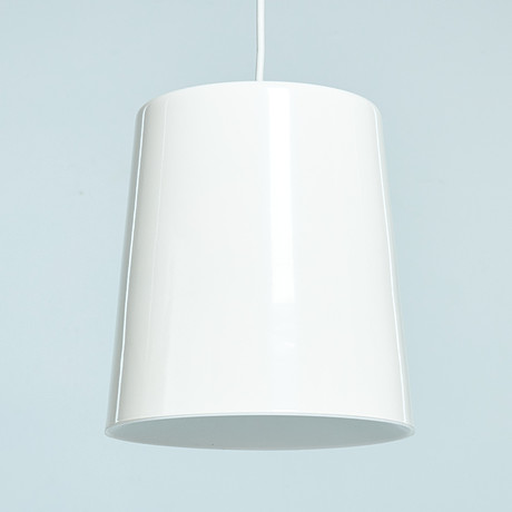 THOMAS BERNSTRAND, taklampa, "Hide", Zero, samtida, vitlackerad ...