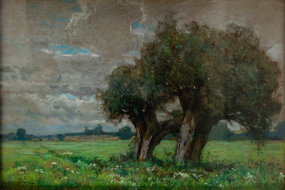 WILHELM FELDMANN (1859-1932). Alte Weiden. Konst - Teckningar - Auctionet