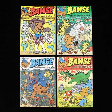 BAMSE, 4 pcs, comic book, 1973. Toys - Comics - Auctionet