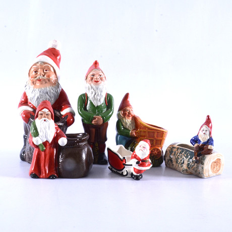 SANTA POTS, 6 pcs., 1900s. Ceramics & Porcelain - European - Auctionet