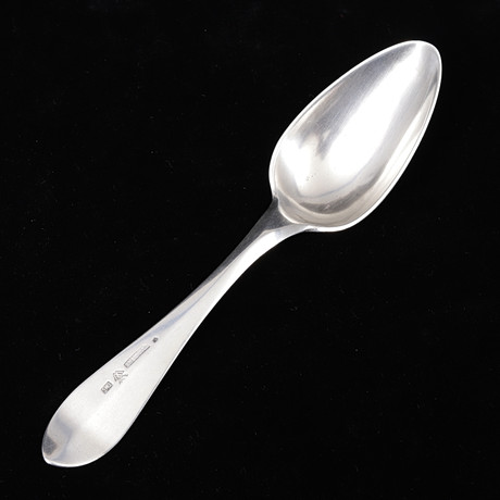 SPOON, silver, Jacob Johan Flygare, Växjö, 1813, weight 49 grams ...