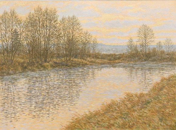 KENNETH EKLUND. Olja på pannå, naturmotiv, signerad, K Eklund. Konst ...