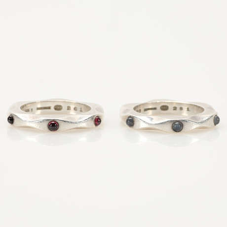 RINGAR, 2 st Georg Jensen 'Mirror'. Smycken & Ädelstenar - Ringar ...