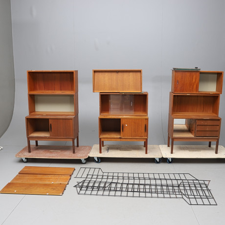 BOKHYLLA, string samt teak, 1960-tal. Möbler - Skåp & Hyllor - Auctionet
