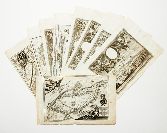 Engravings from Tallinn, Riga, Narva etc by Stridbeck, ca 1700-1730 ...