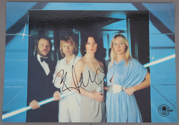 AUTOGRAPH, Björn Ulvaeus, pictured with ABBA. Books, Maps & Manuscripts ...
