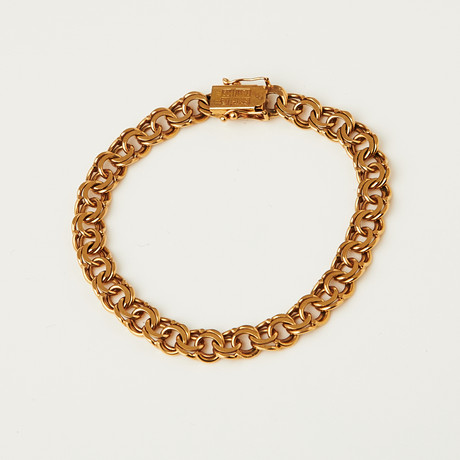 ARMBAND, 18 k guld, Bismarck, Curt Hallberg Guldvarufabrik AB, Köping ...