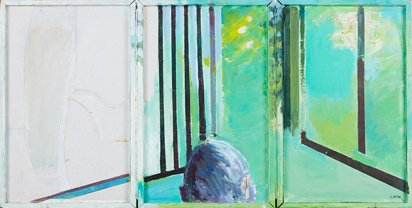 CARL KÖHLER. blandteknik på pannå, "S-var är du?" signerad samt daterad -76. Konst - Måleri ...