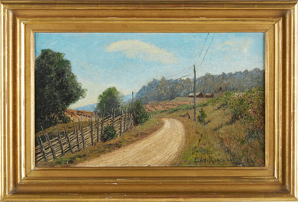 EDVARD ROSENBERG (1858-1934). Motif from Falerum, signed and dated 18/9 ...