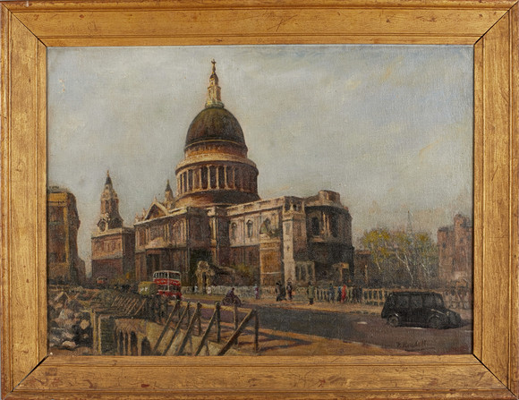 John Frederick Percy RENDELL (1872-1955). St. Paul's, signed, oil on ...