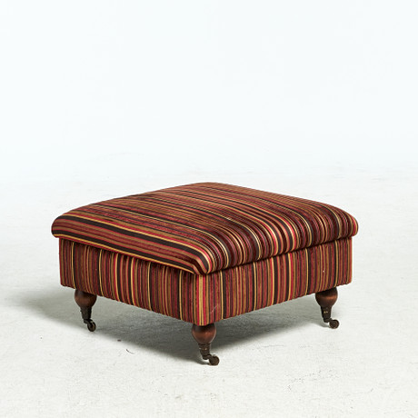 FOTPALL, Howard-modell, textilklädd, svarvade ben med mässingshjul ...