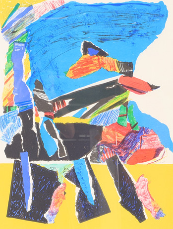 LIS ZWICK. "Kung Ubu", färglitografi, signerad 1995. Konst - Grafik ...