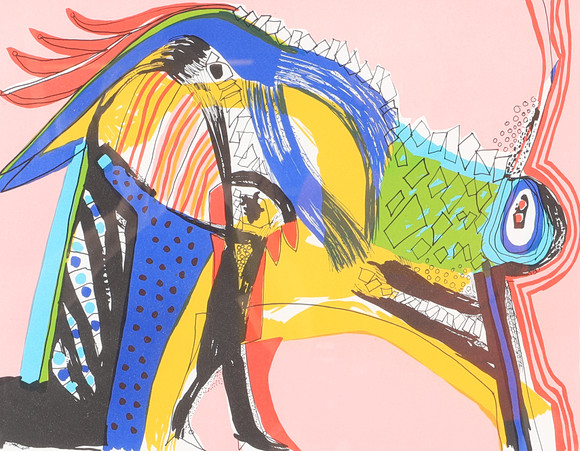 LIS ZWICK. "Aura II", färglitografi, signerad 1988. Konst - Grafik ...