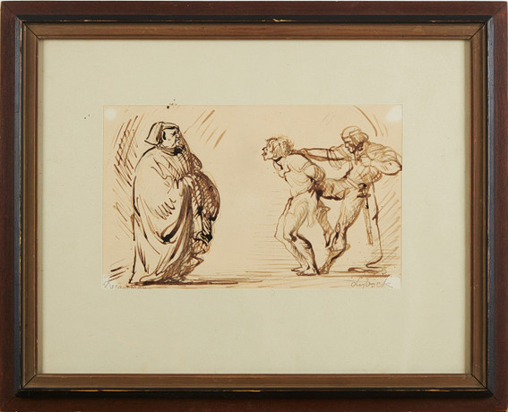 BERTIL LYBECK (1887-1945). "Decamerone", Tusche, signiert Lybeck, verso ...