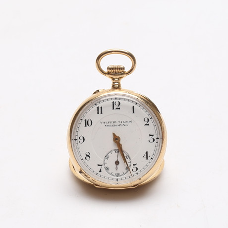 POCKET WATCH, 18K, Valfrid Nilsson, Norrköping. Clocks & Watches ...